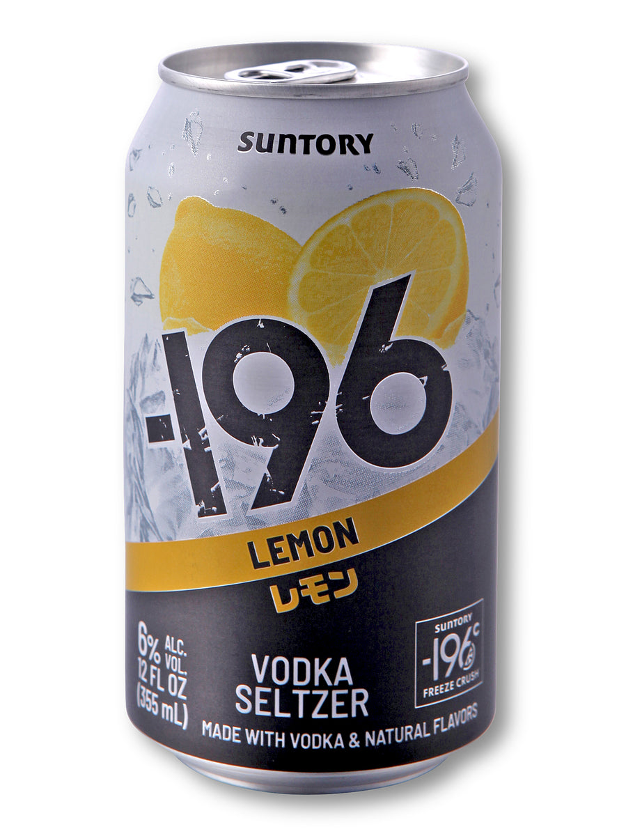 Suntory -196 Lemon Vodka Seltzer (12 oz) – Somm Cellars